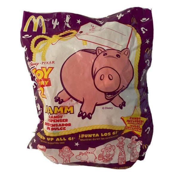 Disney | Toys | 999 Hamm Pig 5 Mcdonalds Candy Buttons Dispenser Toy ...